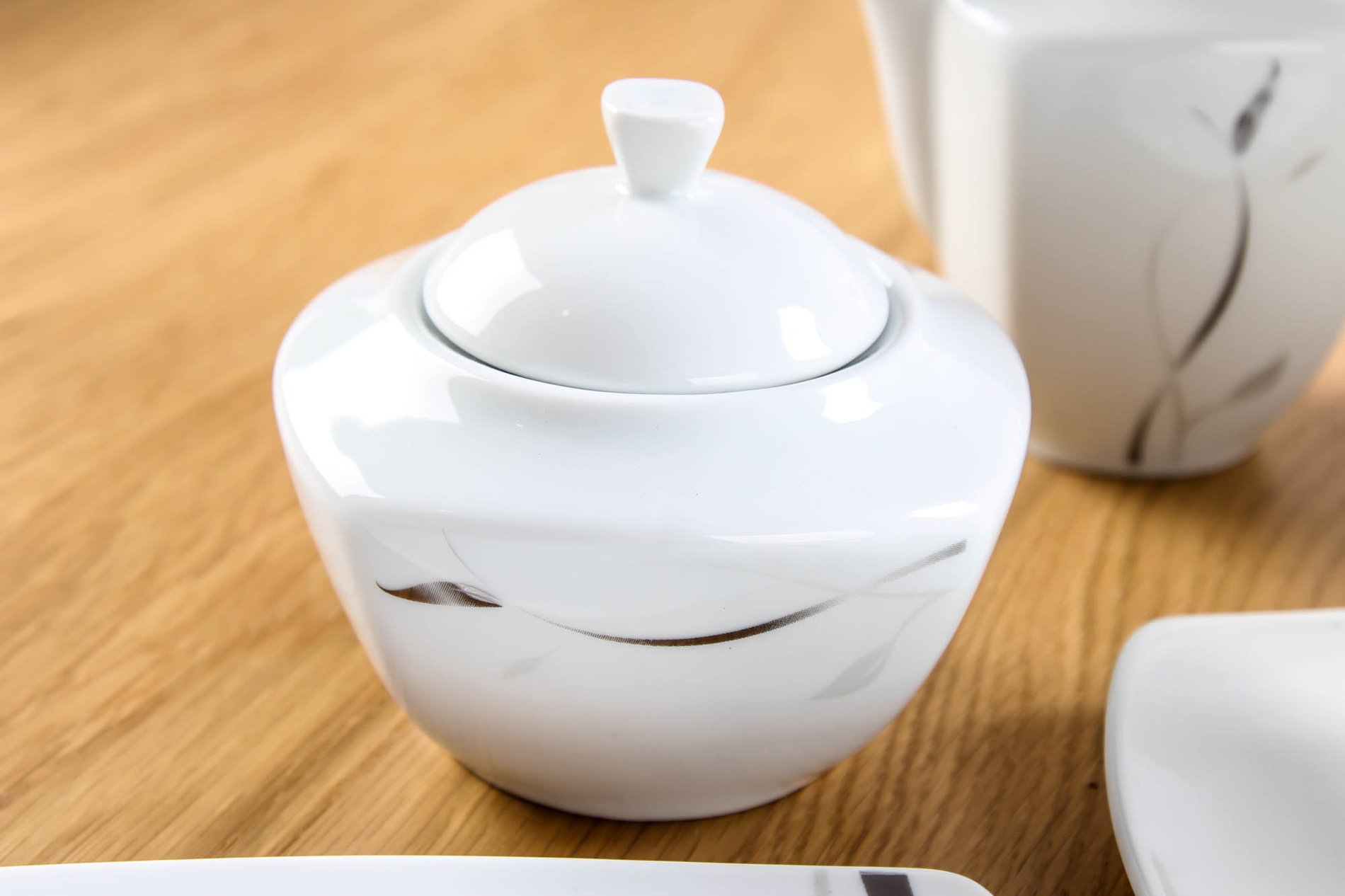 CERAMIKA TUŁOWICE SILVIA WHITE keramický kávový servis pro 12 osob (39 ...