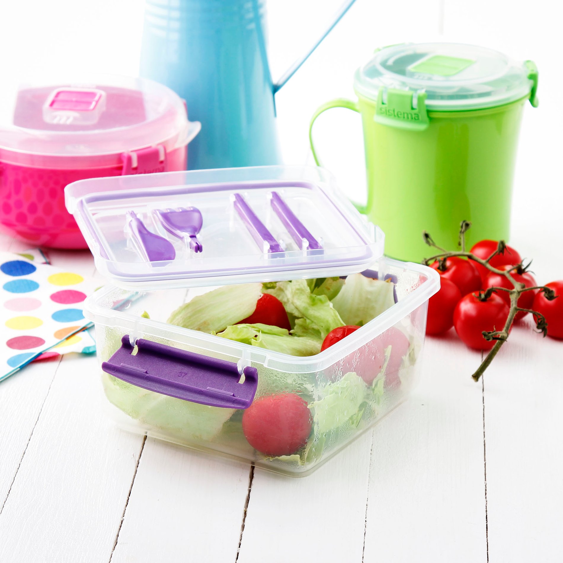 SISTEMA To Go Lunch Plus 1,2 l fialová - krabička na oběd / plastová ...