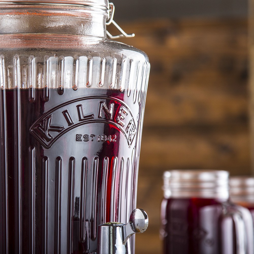 KILNER Tap 5 l transparentní - skleněná nádoba na nápoje s kohoutkem ...