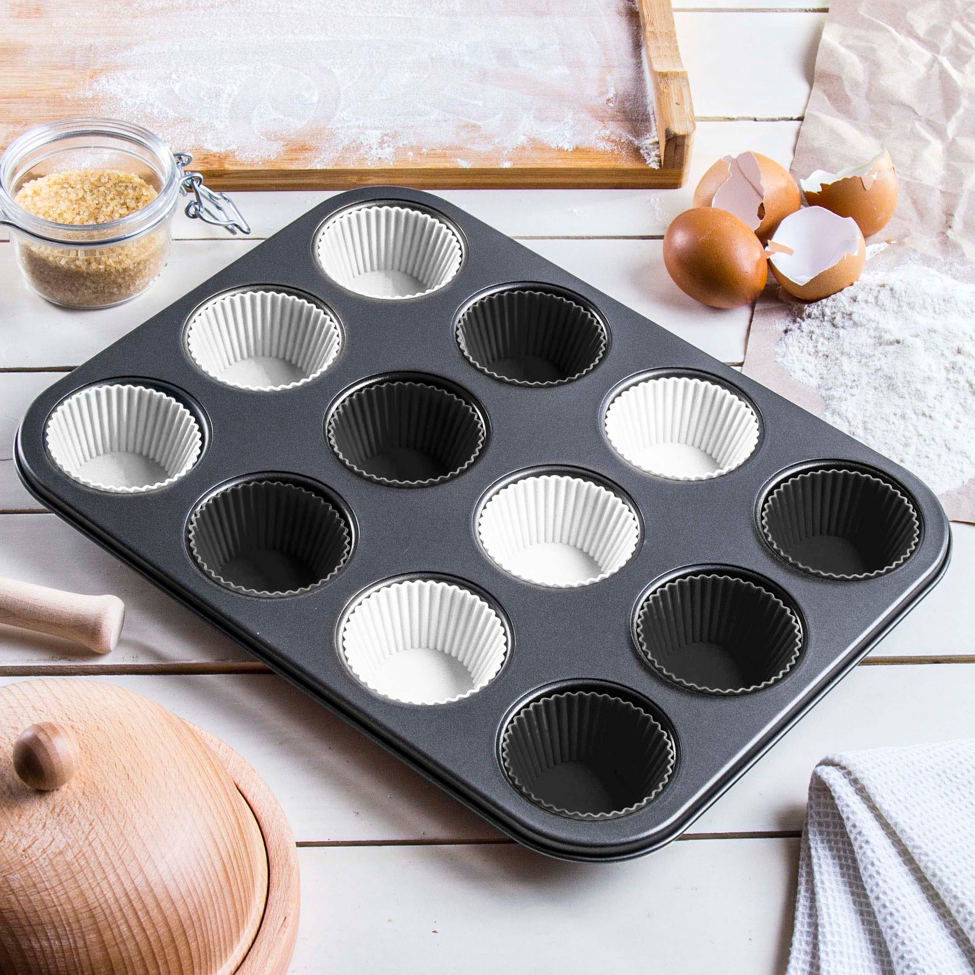 Forma (plech) na muffiny (12 ks) MUFFIN | Finesio.cz