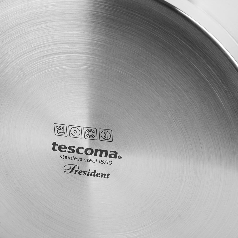 TESCOMA President nízký 5 l - nerezový hrnec s pokličkou na cezení ...