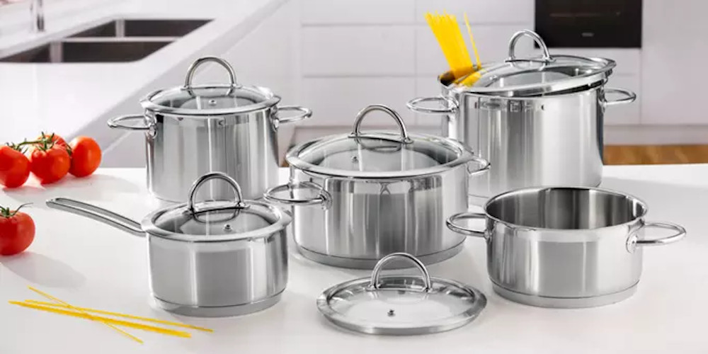 TESCOMA Vision - sada 5 nerezových hrnců s pokličkami | Finesio.cz