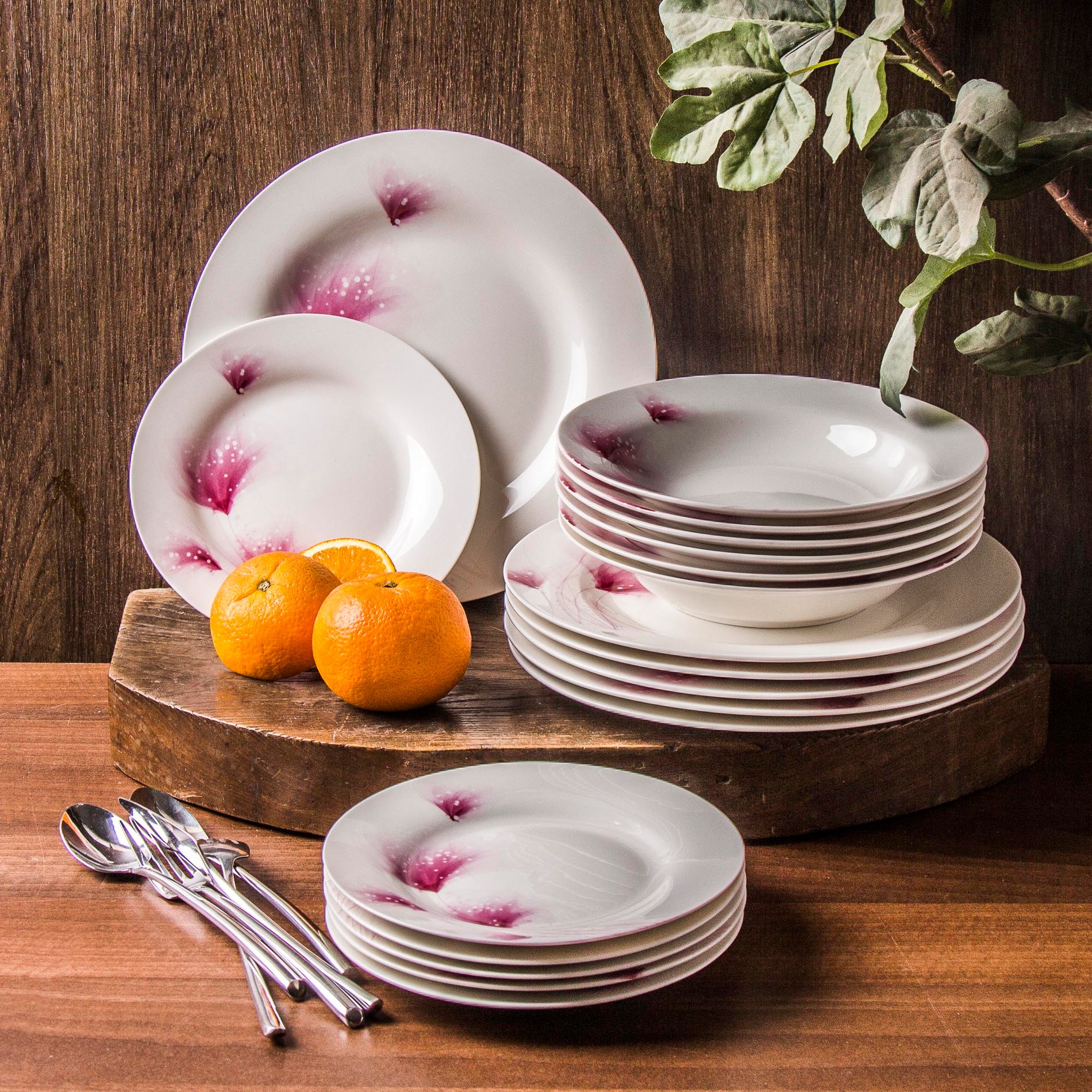 Jídelní sada porcelánových talířů pro 6 osob (18 ks) CERAMIKA TUŁOWICE ...