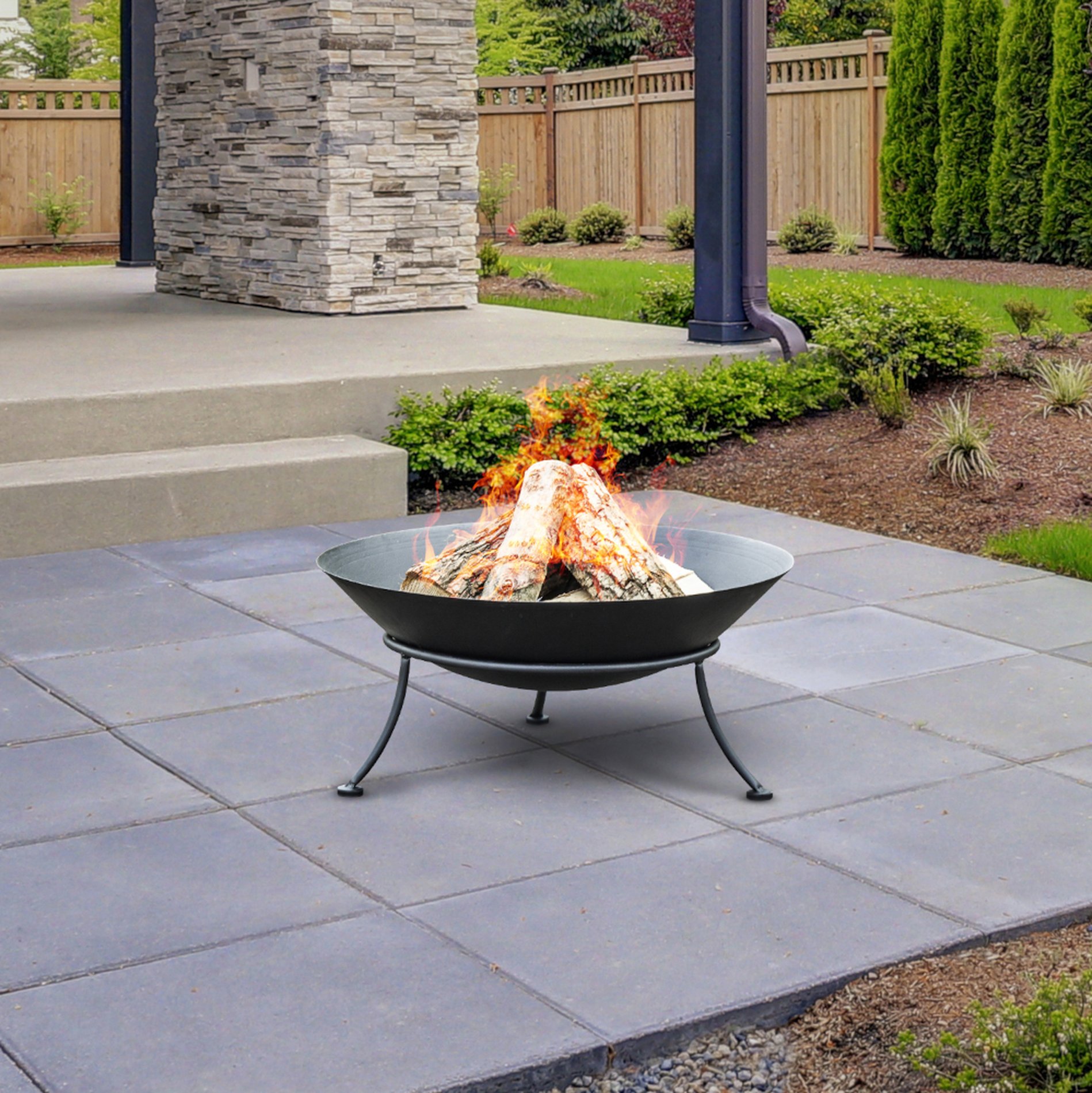 Kovový zahradní krb CLASSIC AMBIANCE 47 cm | Finesio.cz